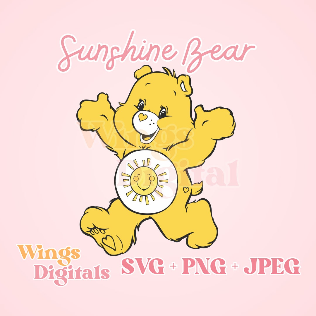 Care Bear Sunshine Layered SVG, PNG 300dpi, JPEG - Etsy UK