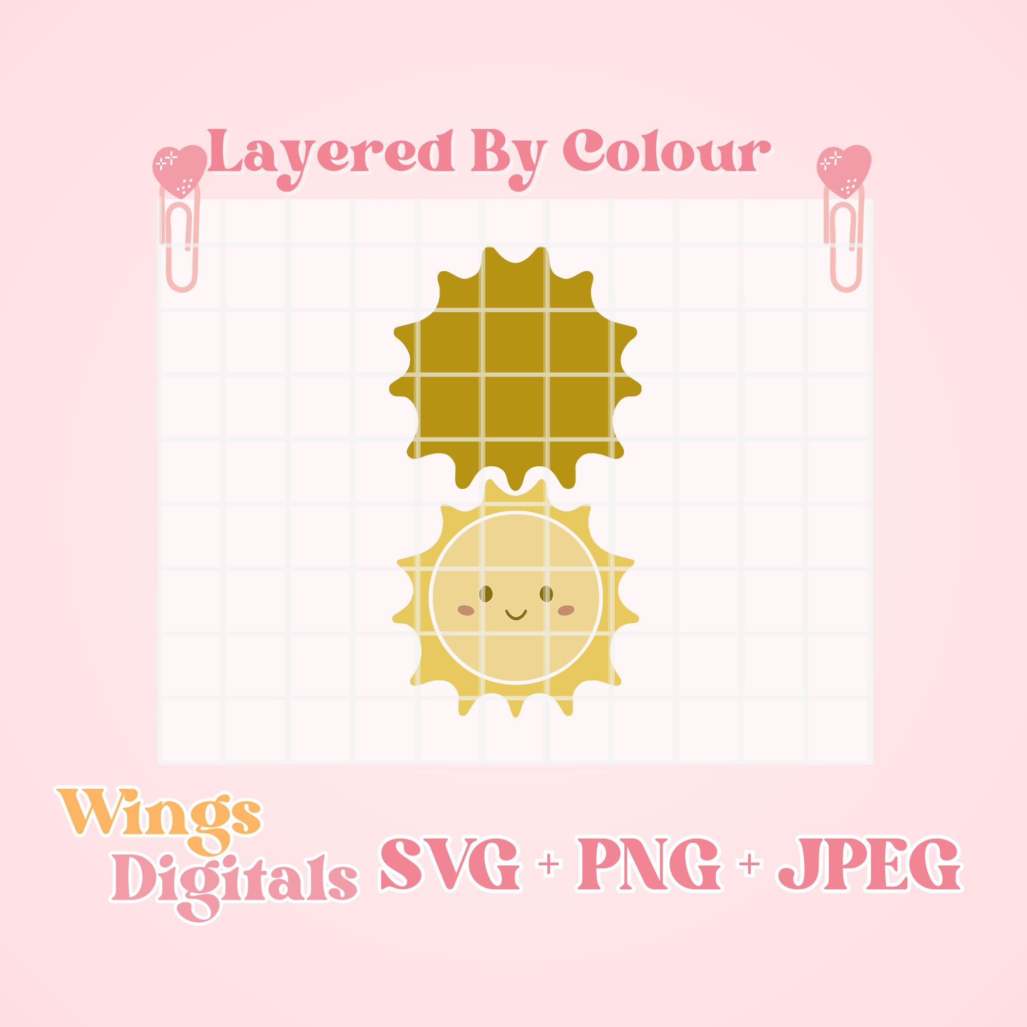 Sunshine Punch Needle Template PNG and SVG Mug Rug Design, Wall Hanging ...