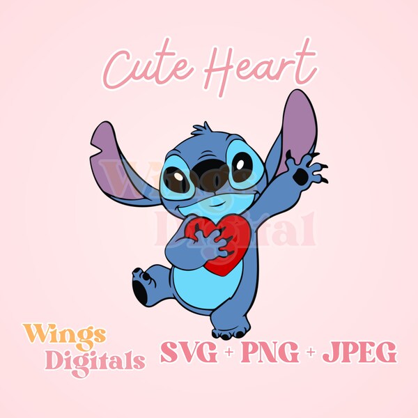 Stitched Heart Svg - Etsy
