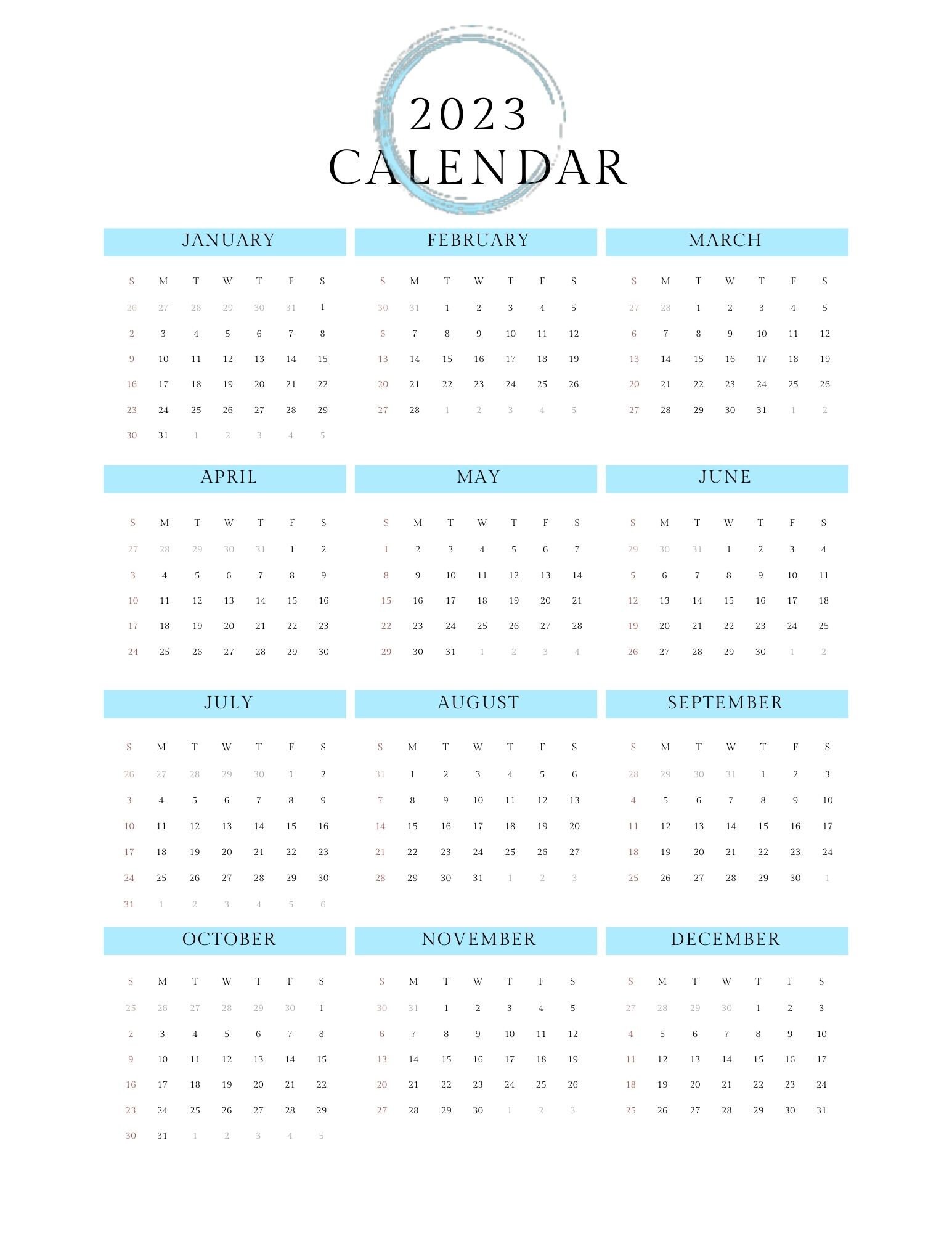 Digital Printable Editable 2022-2023 School Planner School Calendar ...