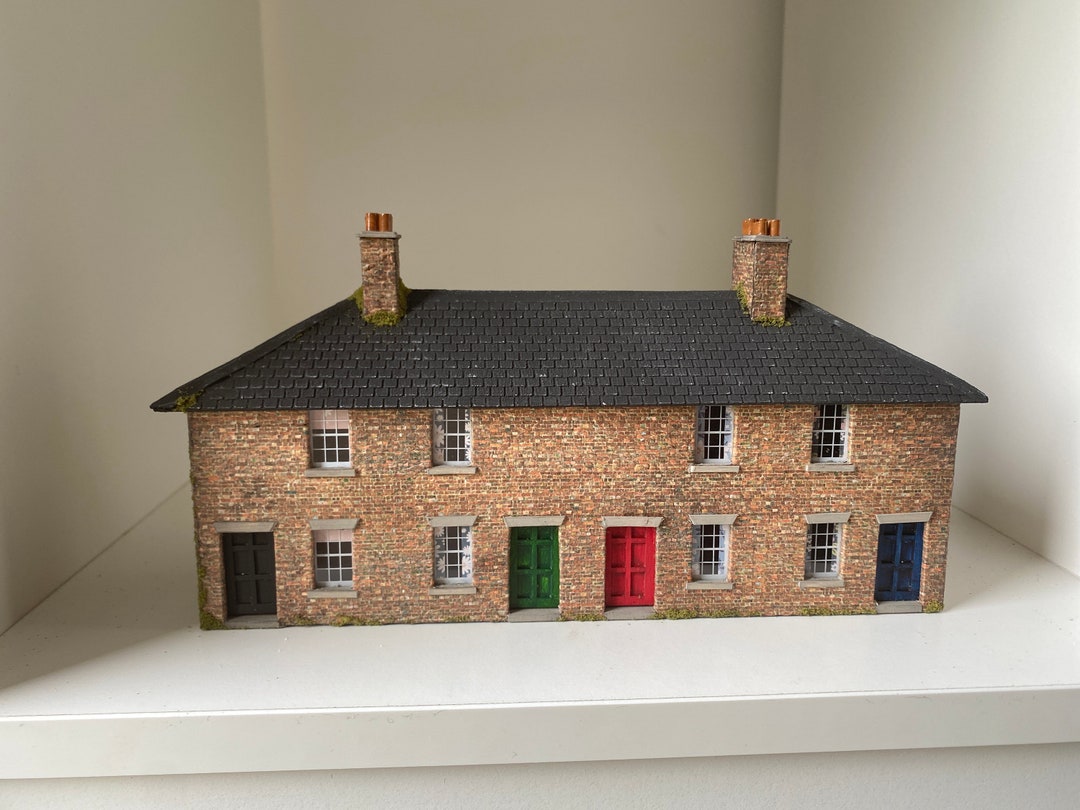 OO Gauge Hand Made Double Sided Model Railway Terraced Houses - Etsy UK