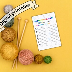 Printable Temperature Blanket Printable Chart Printable Temperature ...