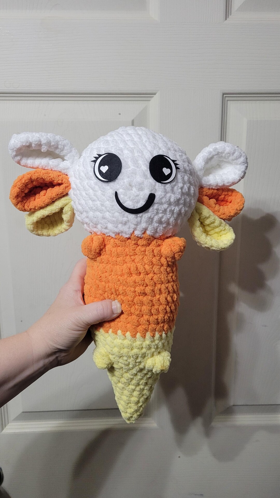 Crochet Axolotl Plushie, Candy Corn Colors, Candy Corn Theme, Halloween ...
