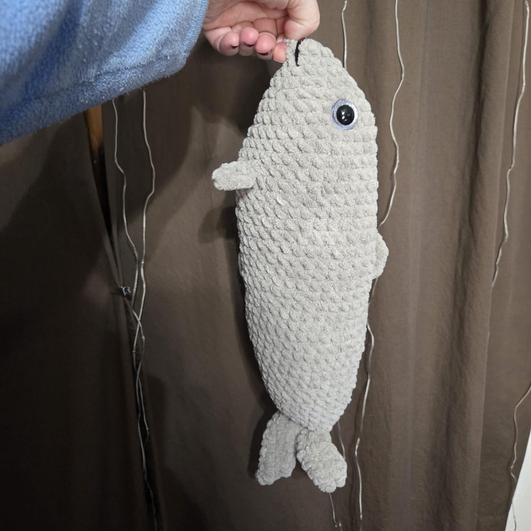 Crochet Sardine Fish Plushie Under the Sea Creature Room Decor for Kid ...