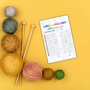 Printable Temperature Blanket Printable Chart Printable Temperature ...