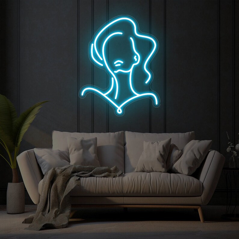 Lady Shape Neon Sign,birthday Gift,custom Home Decor,wall Art Bedroom ...