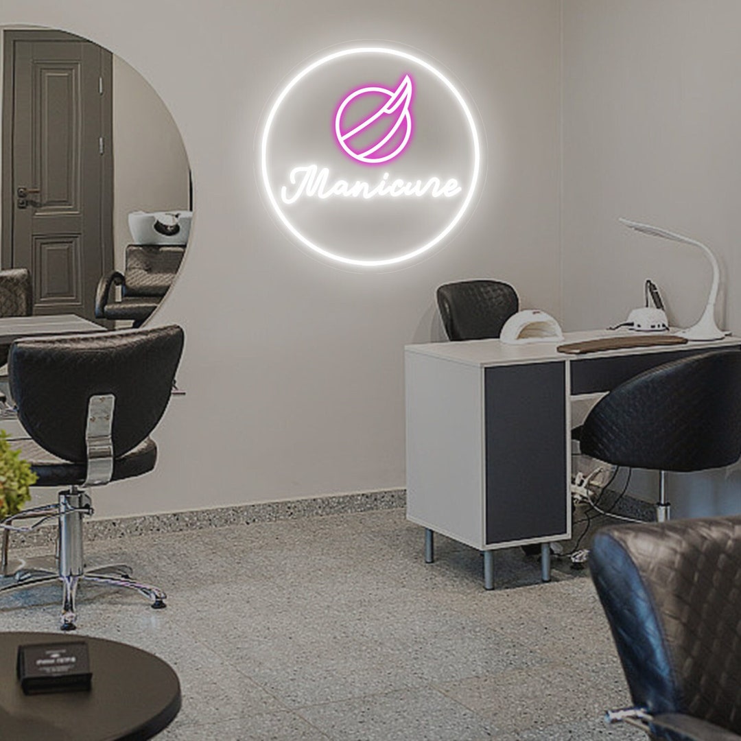 Manicure Store Sign,nail Shop Wall Decor,custom Bussiness Sign - Etsy