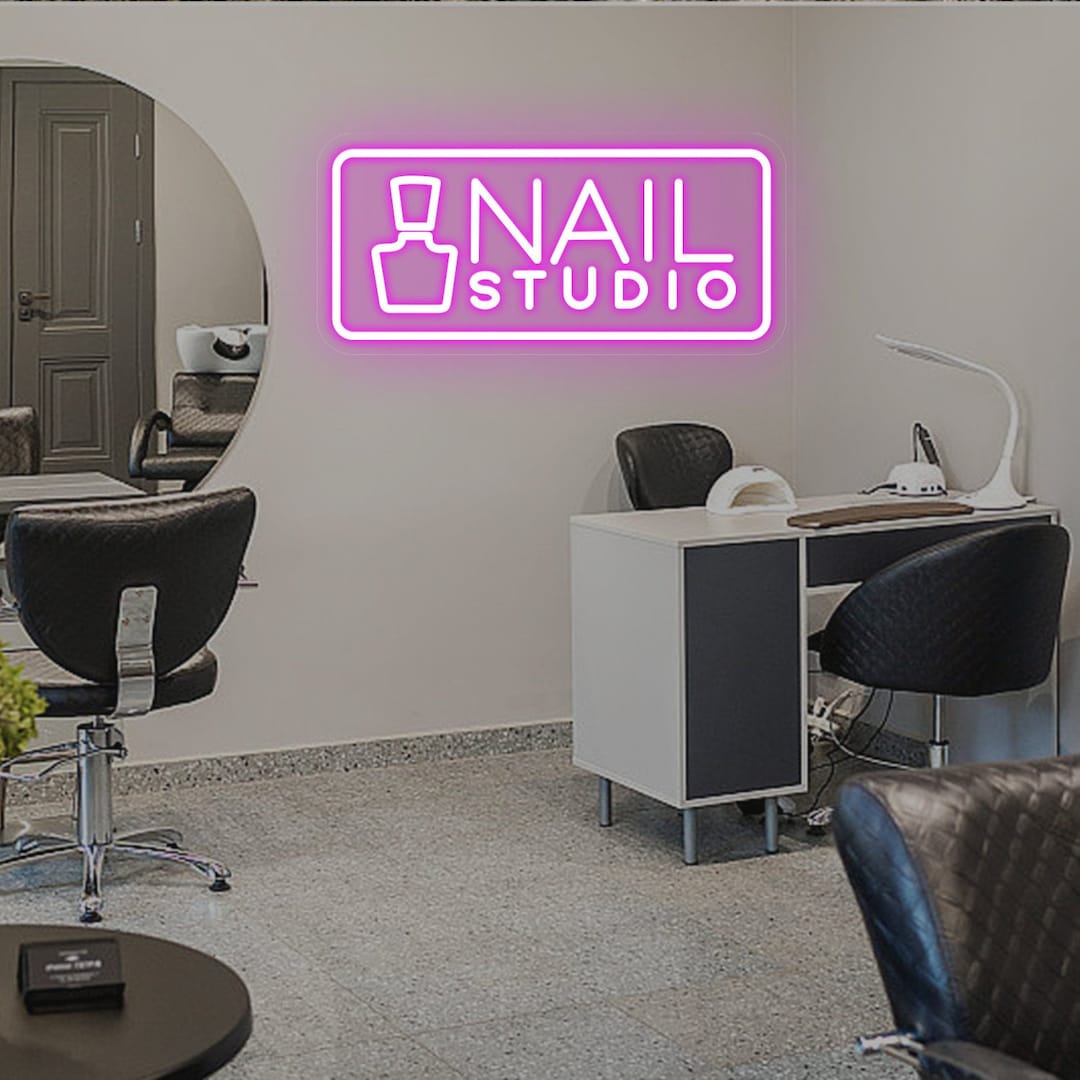Nail Studio Store Sign,shop Wall Decor,custom Bussiness Sign - Etsy
