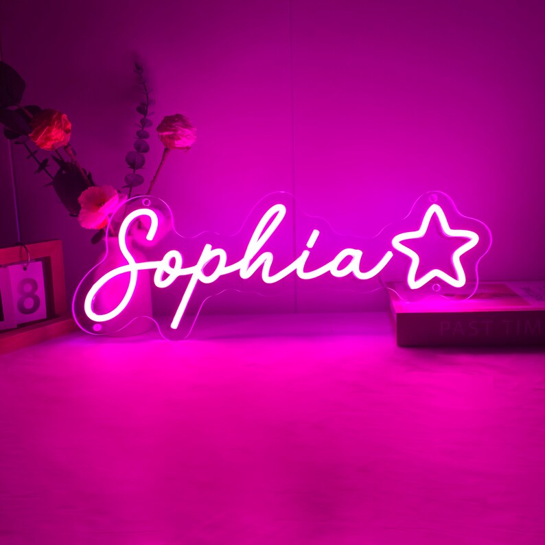 Custom Neon Sign,personalized Gift,kids Room Decor,nursery Sign,bedroom ...