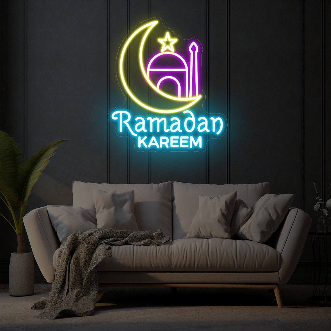 Ramadan Light, Eid Mubarak Neon Decor,ramadan Banner,ramadan Mubarak ...