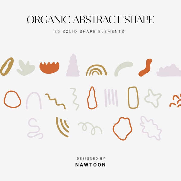 Organic Shapes - Etsy