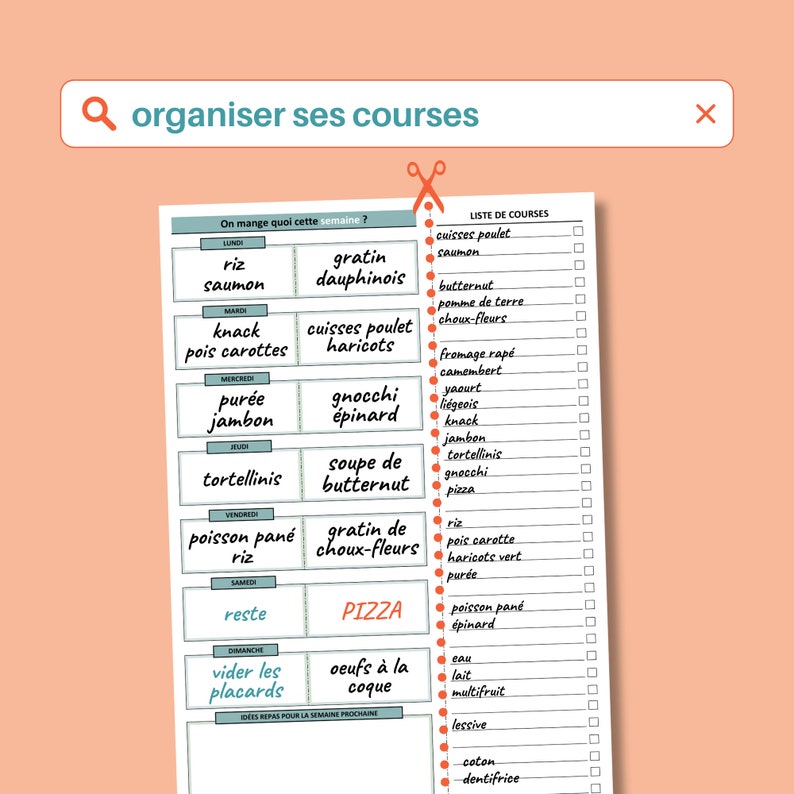 Planner Menus Week to Print, Shopping List, Meal Planner, to Do List ...