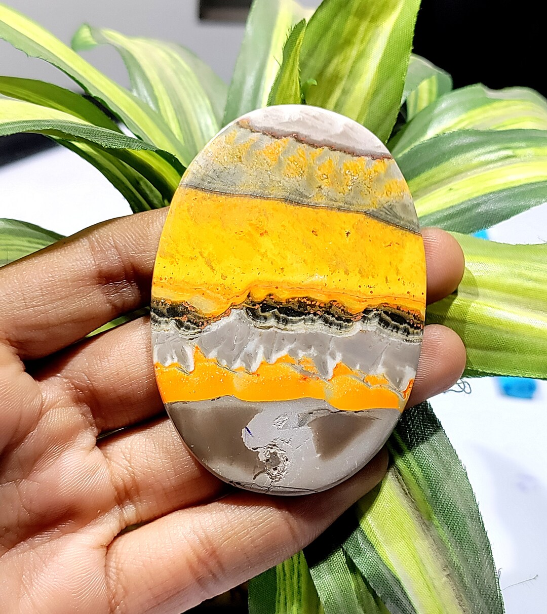 Bumble Bee Jasper Cabochon Natural Bumble Bee Jasper Gemstone, Handmade ...