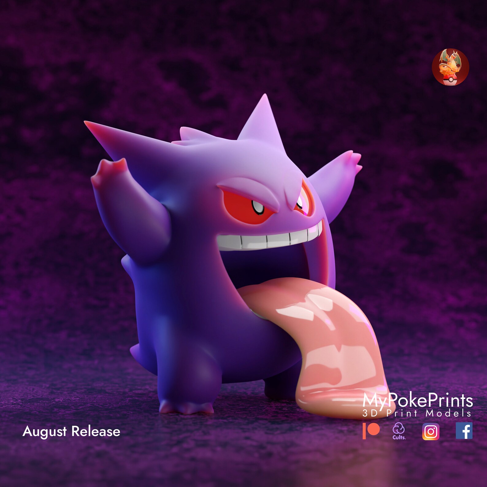 Gengar various Poses - Etsy