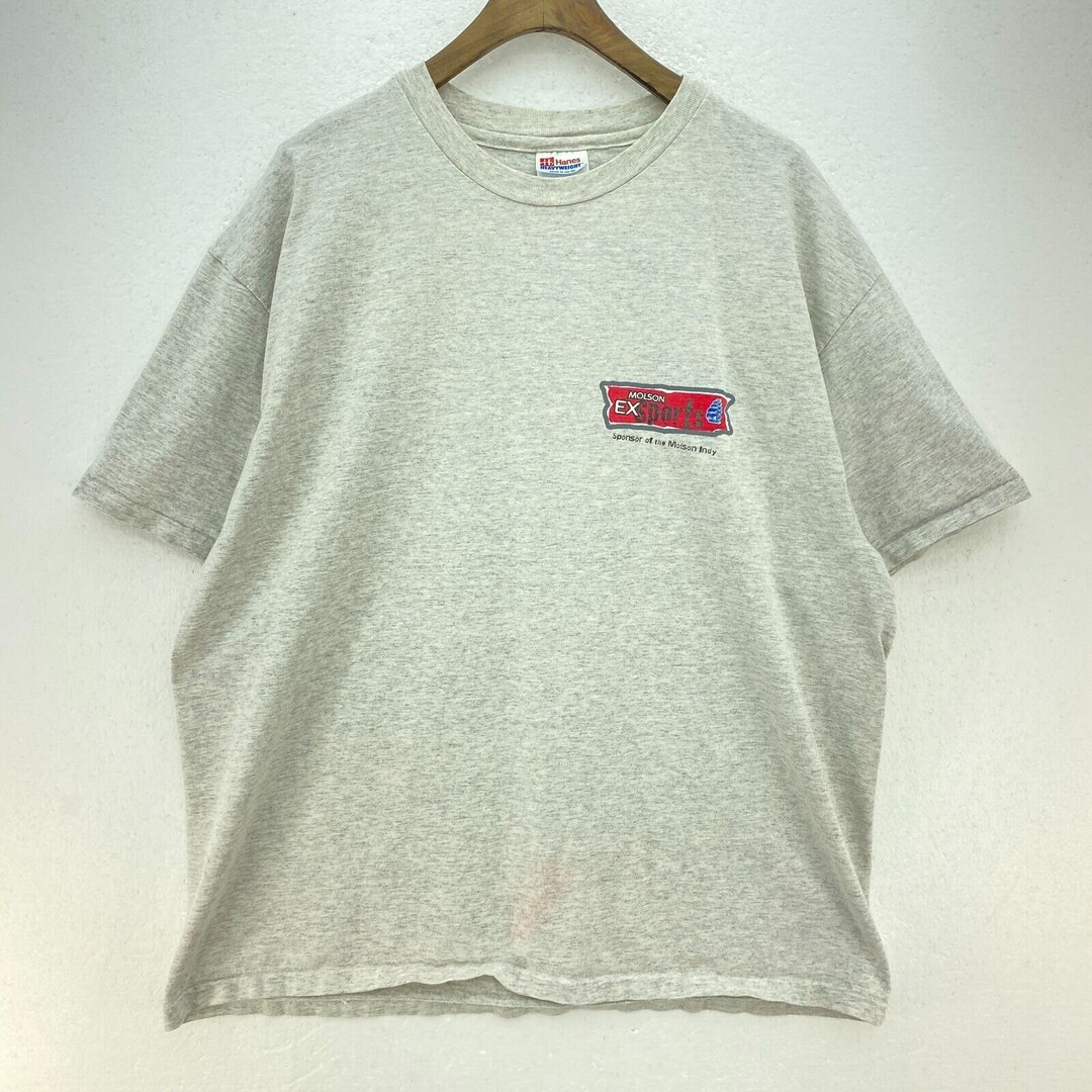 Molson Exsports Racing Logo Vintage Gray T-shirt Size XL - Etsy
