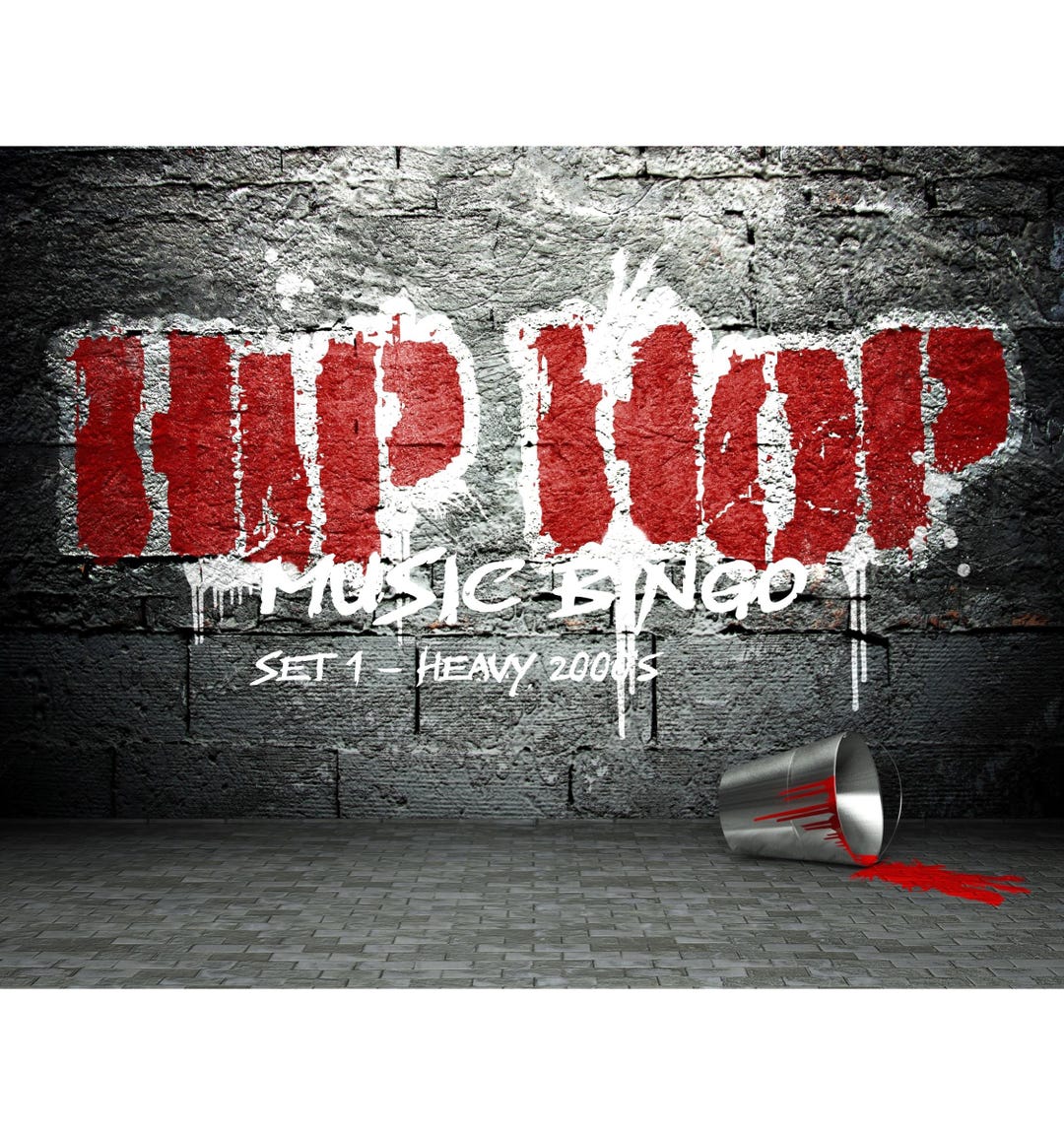 Hip Hop Music Bingo 2000's Bingo INSTANT Download, Easy to Read ...