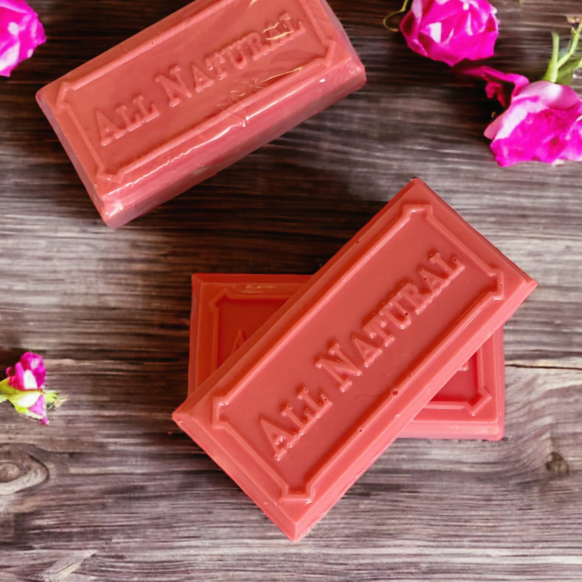 Rose Artisan Soap Bar With Vitamin E, Handcrafted Bar Soap for Dry Skin ...