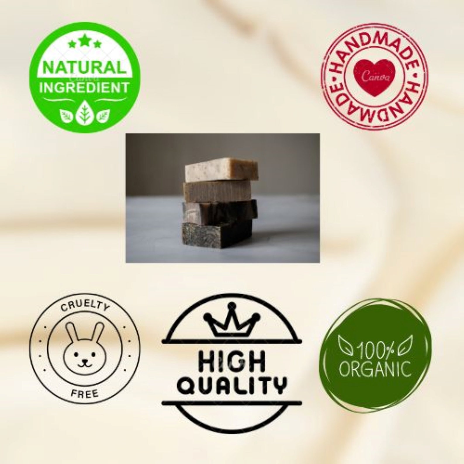 Set of 2 Artisan Handmade Bar Soaps Natural Homemade Bar - Etsy