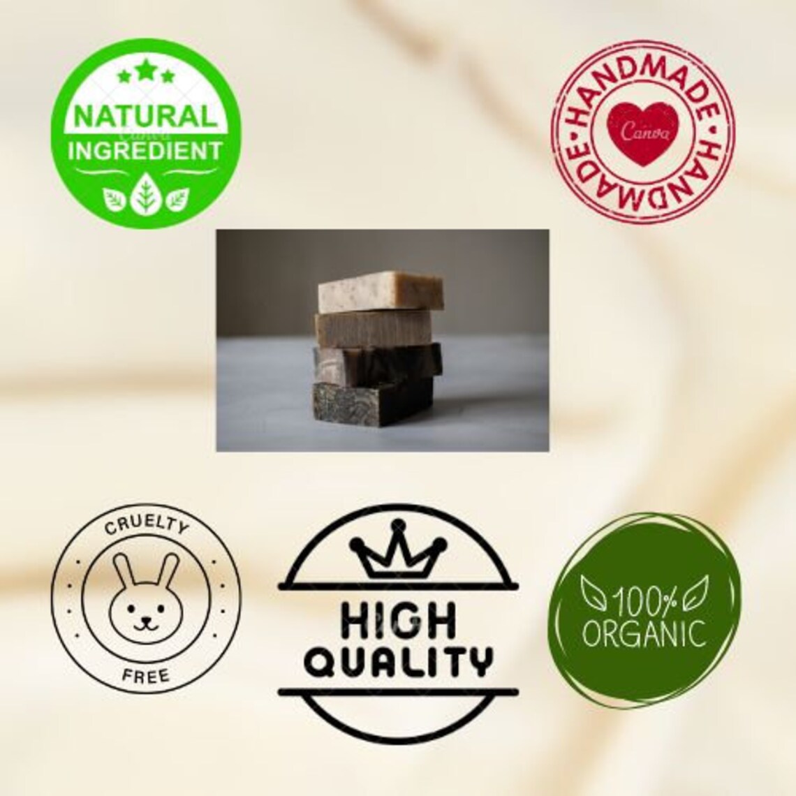 Rose Artisan Soap Bar With Vitamin E, Handcrafted Bar Soap for Dry Skin ...