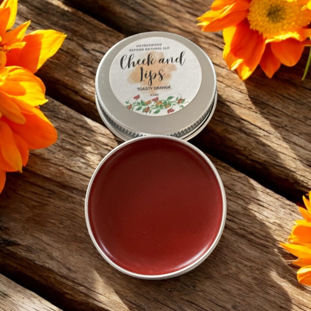Toasty Orange Lip and Cheek Tint: Vegan Organic Balm - Etsy