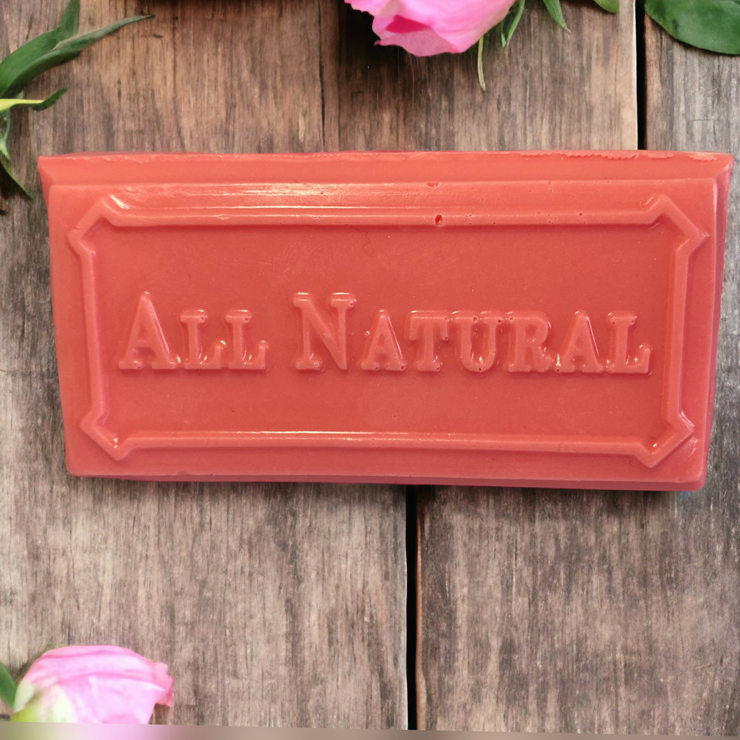Rose Artisan Soap Bar With Vitamin E, Handcrafted Bar Soap for Dry Skin ...