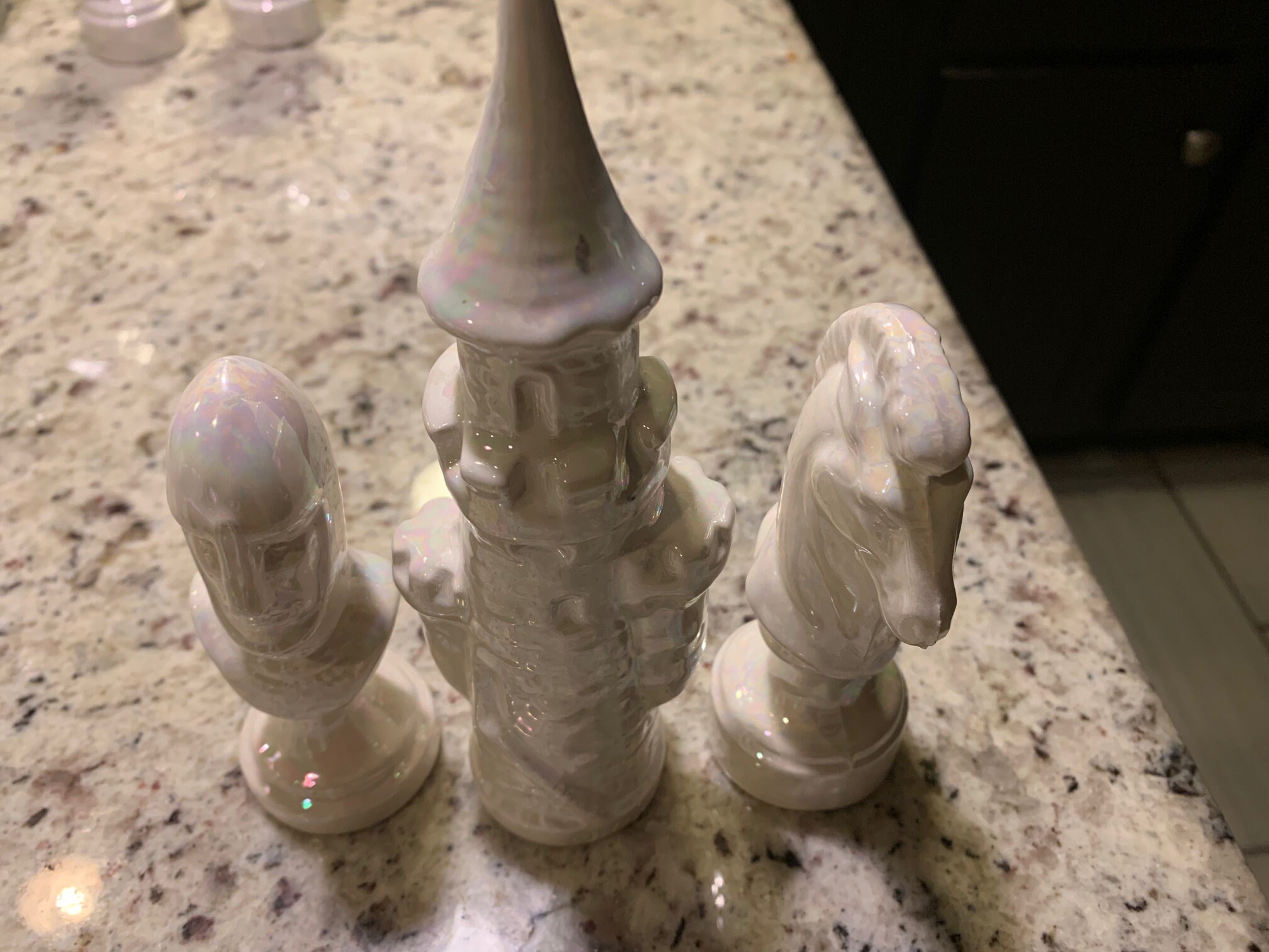 Ceramic Scioto Chess Set With Castle - Etsy
