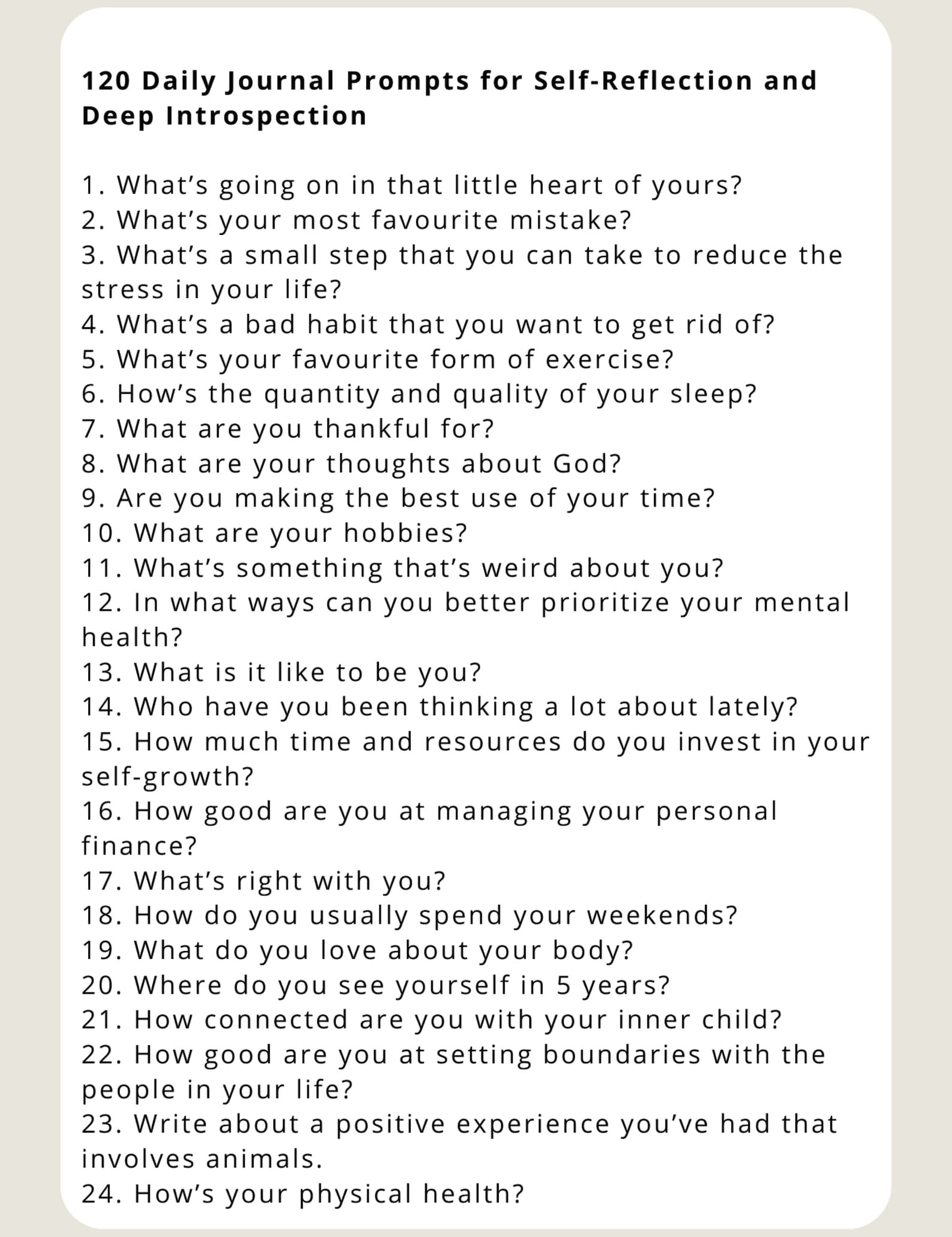 120 Journal Prompts Self-reflection Prompts Mental Health - Etsy