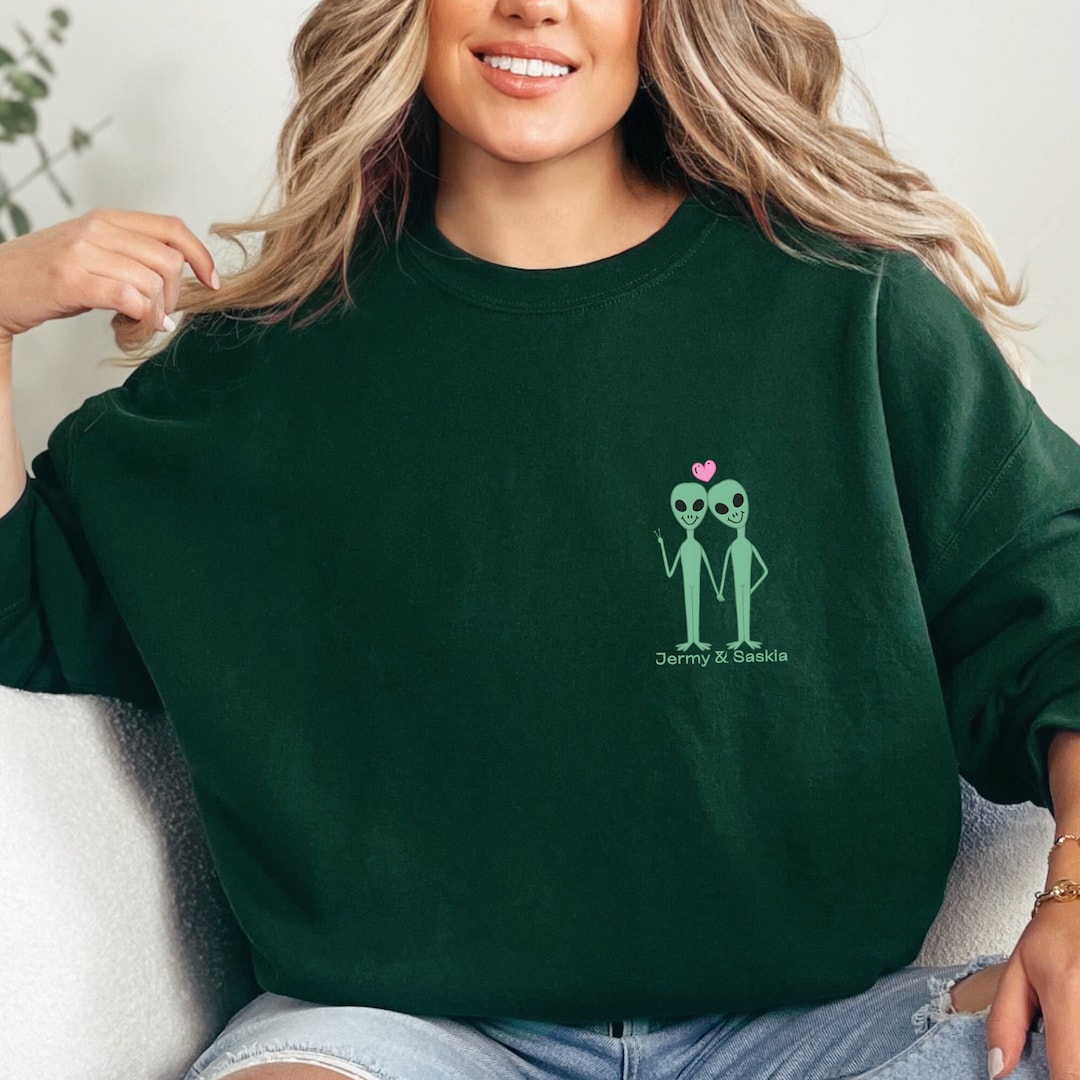 Custom Alien Couples Sweatshirt Custom Alien Shirt - Etsy
