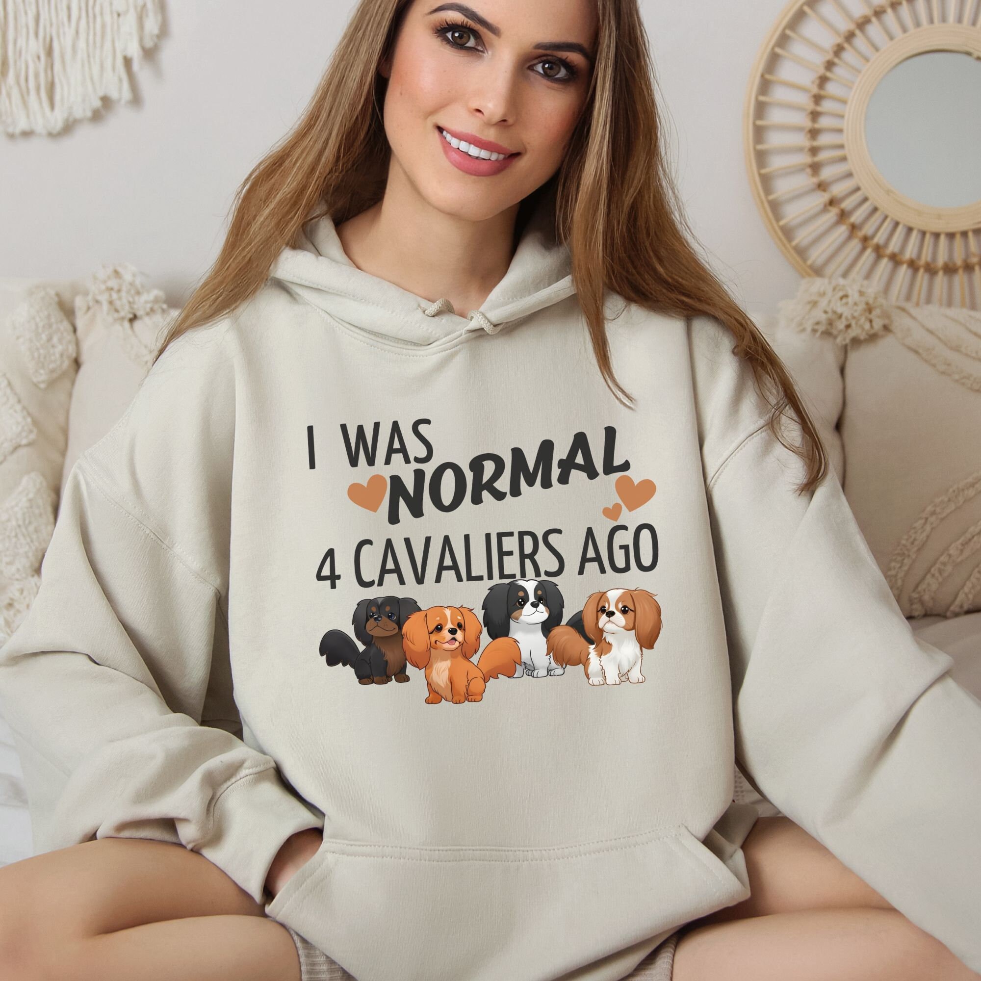 Personalized Cavalier King Charles Spaniel Sweater, Custom Dog Mom Gift ...