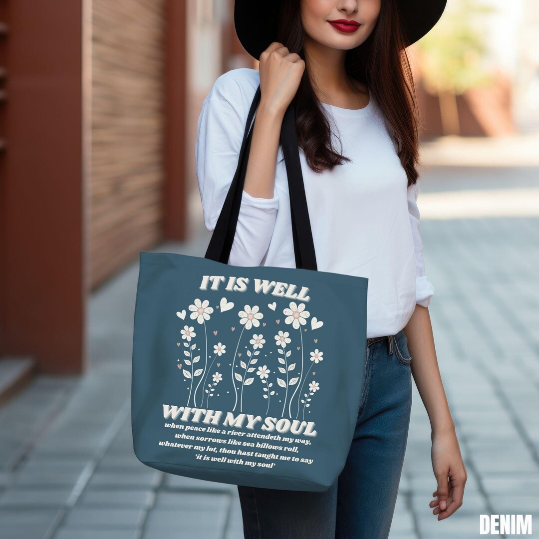Christian Tote Bag Gift Women Christianity Totes Bible Versed Gifting ...