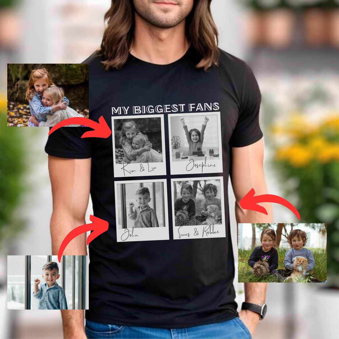 Custom Family Portrait Shirt, Custom Polaroid Photo Shirt, Custom ...