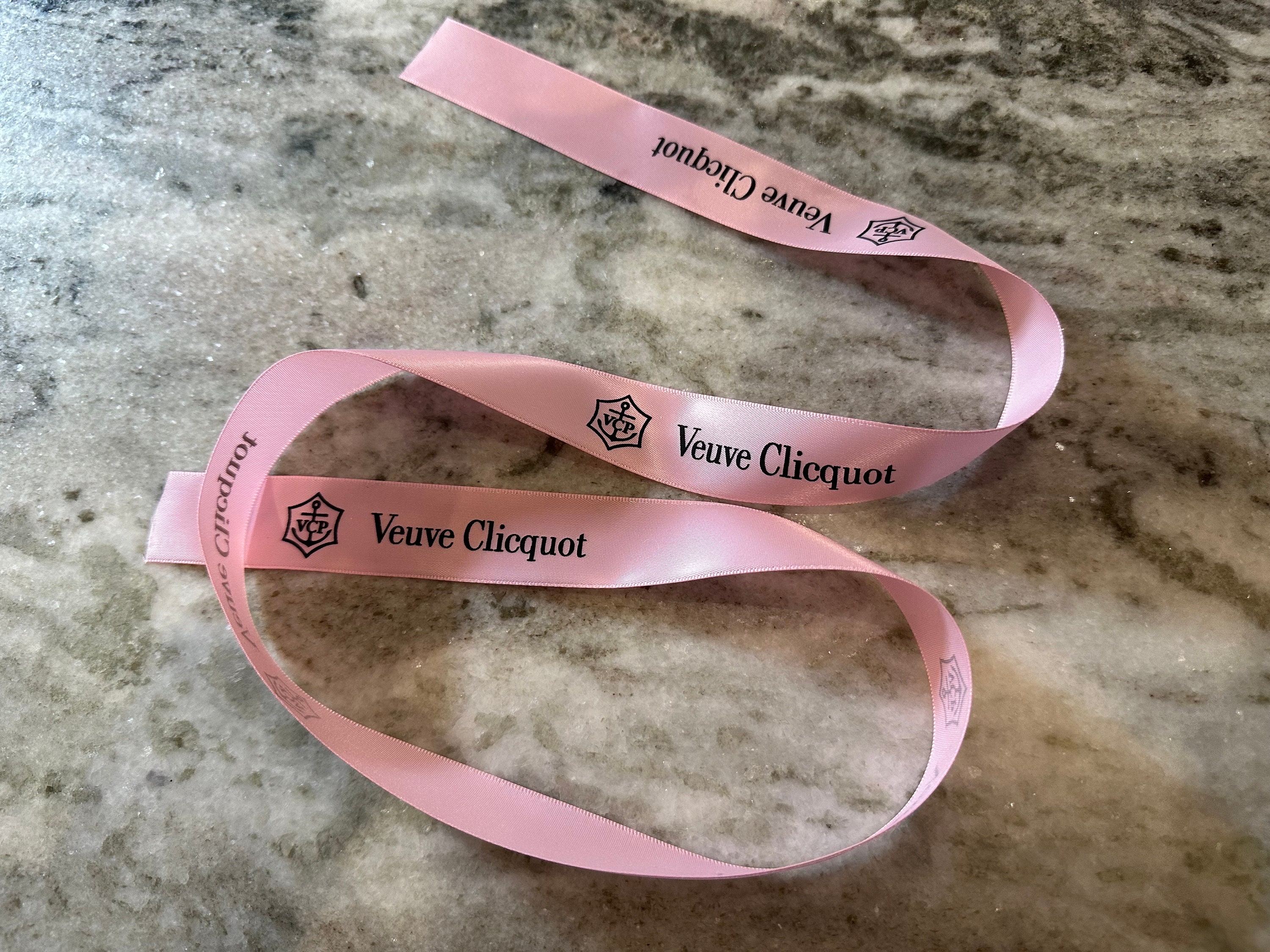 Veuve Clicquot Ribbon by the Yard Satin Luxury Rose Champagne Bottle ...
