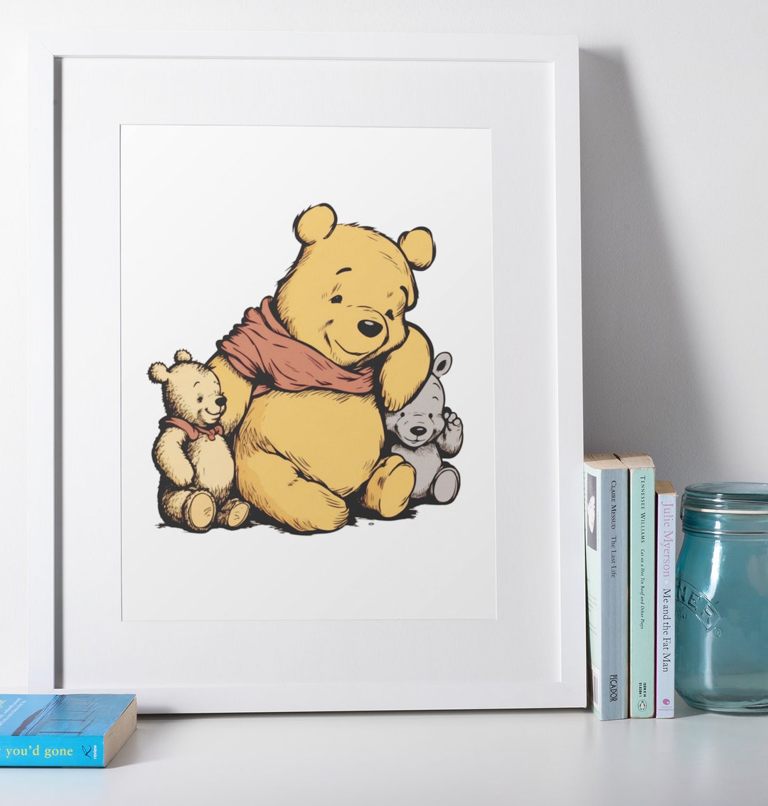 Winnie the Pooh Wall Art Print, Winnie-the-pooh Printable, Nursery ...