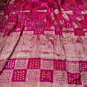 Handmade Handicraft Pure Bandhani Saree in Jetpur,buy Bandhani Saree ...