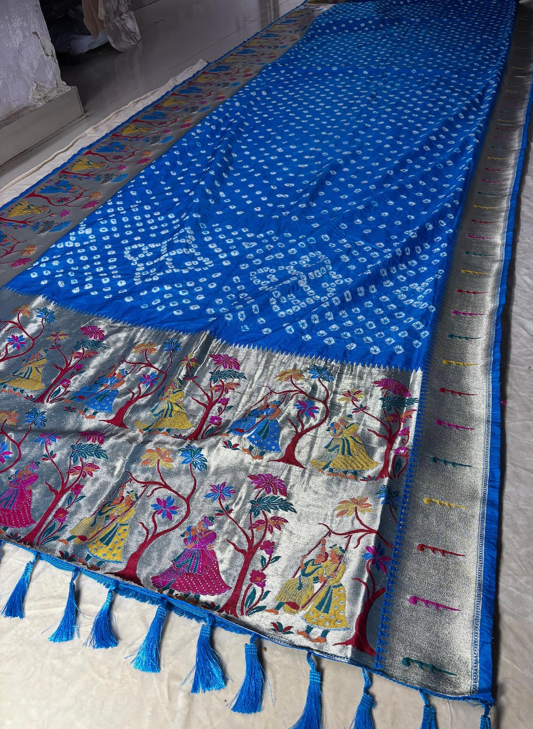 Paithani With Bandhej Collection ,handcrafted Traditional Bandhani ...