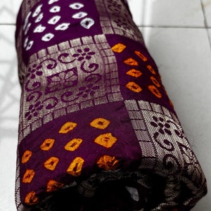 Handmade Handicraft Pure Bandhani Saree in Jetpur,buy Bandhani Saree ...