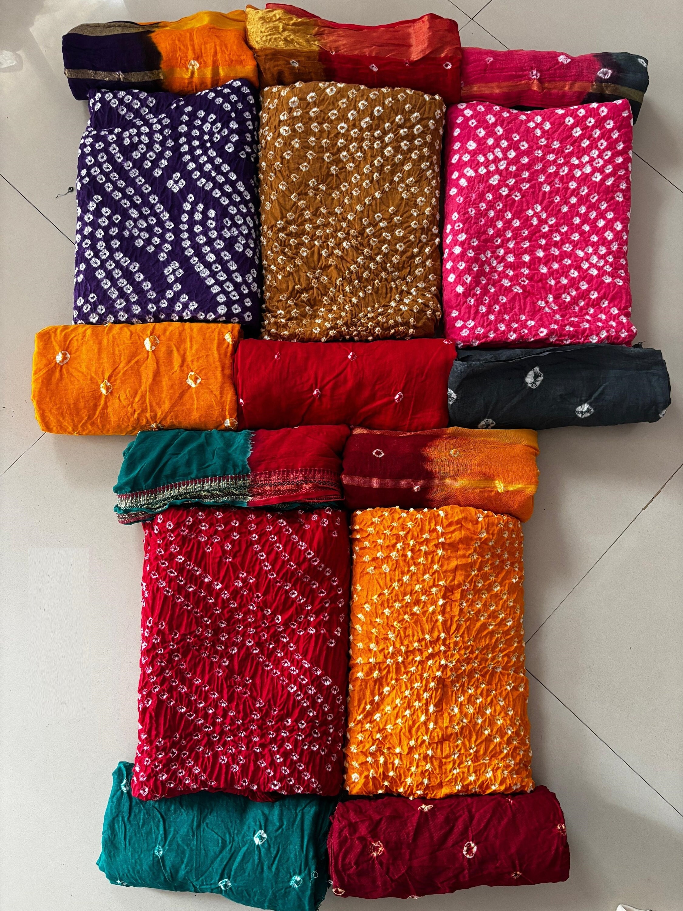 Handmade Bandhani Cotton Salwar Kameez, Handmade Handicraft Kacchi Work ...