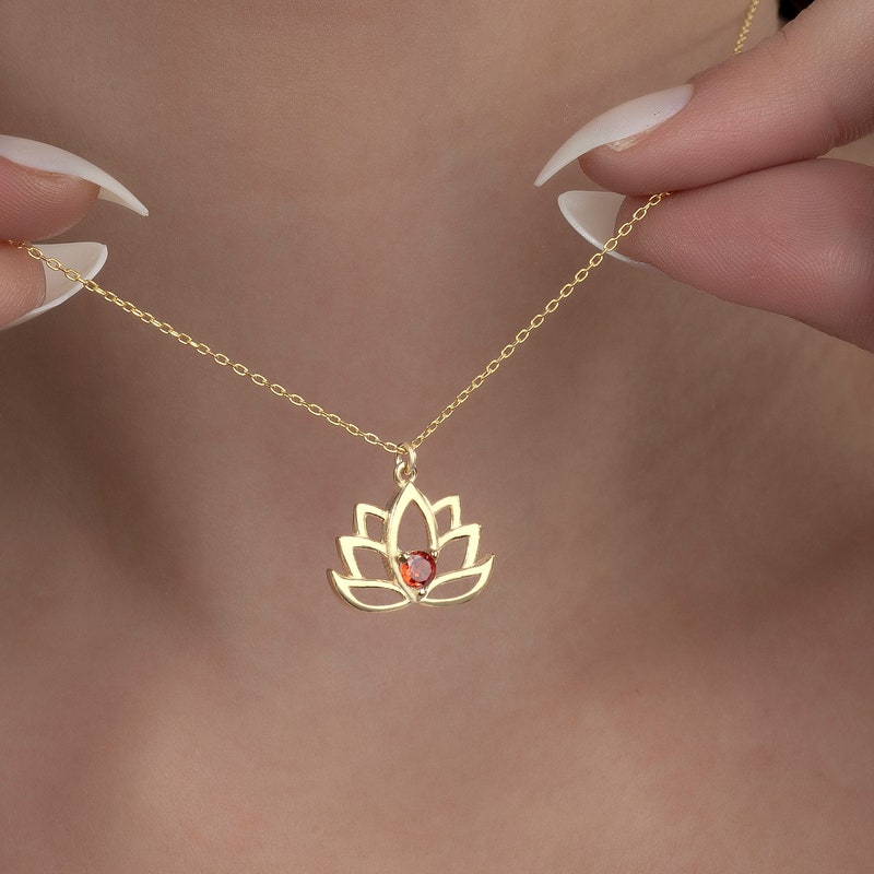 Lotus Flower Pendant - Etsy