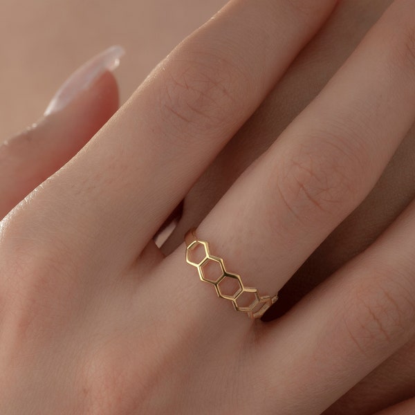 Honeycomb Ring - Etsy