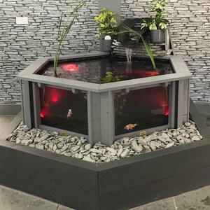 Lily Clear View Garden Aquarium Elevated Garden Fish Pond With - Etsy UK