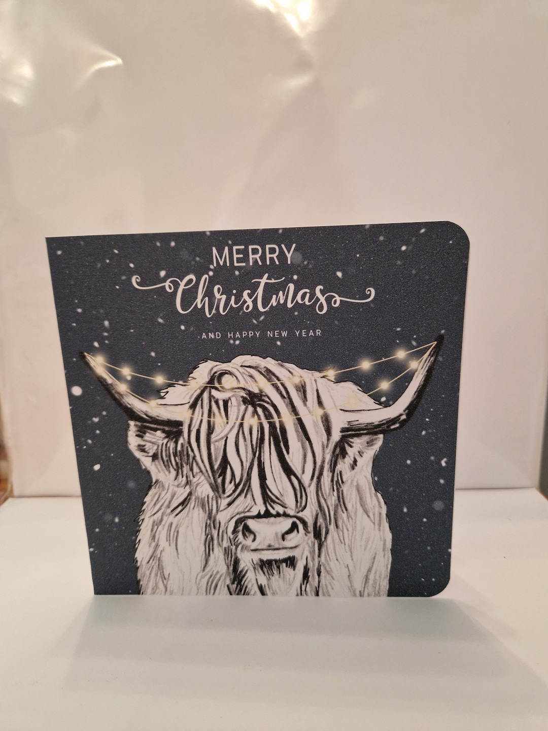 Christmas Highland Cow Funny Cow Card for Her for Him Animal - Etsy