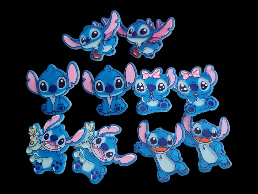 Stitch, Inspired Hair Clips. Hair Accessories, Gift, Present, Hair ...