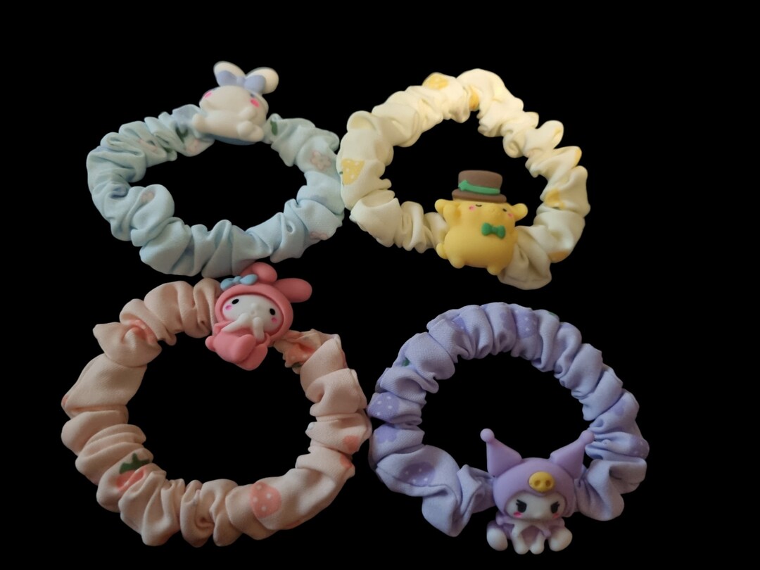 Sanrio Inspired Scrunchie Bobbles, Kuromi, Hello Kitty, My Melody ...
