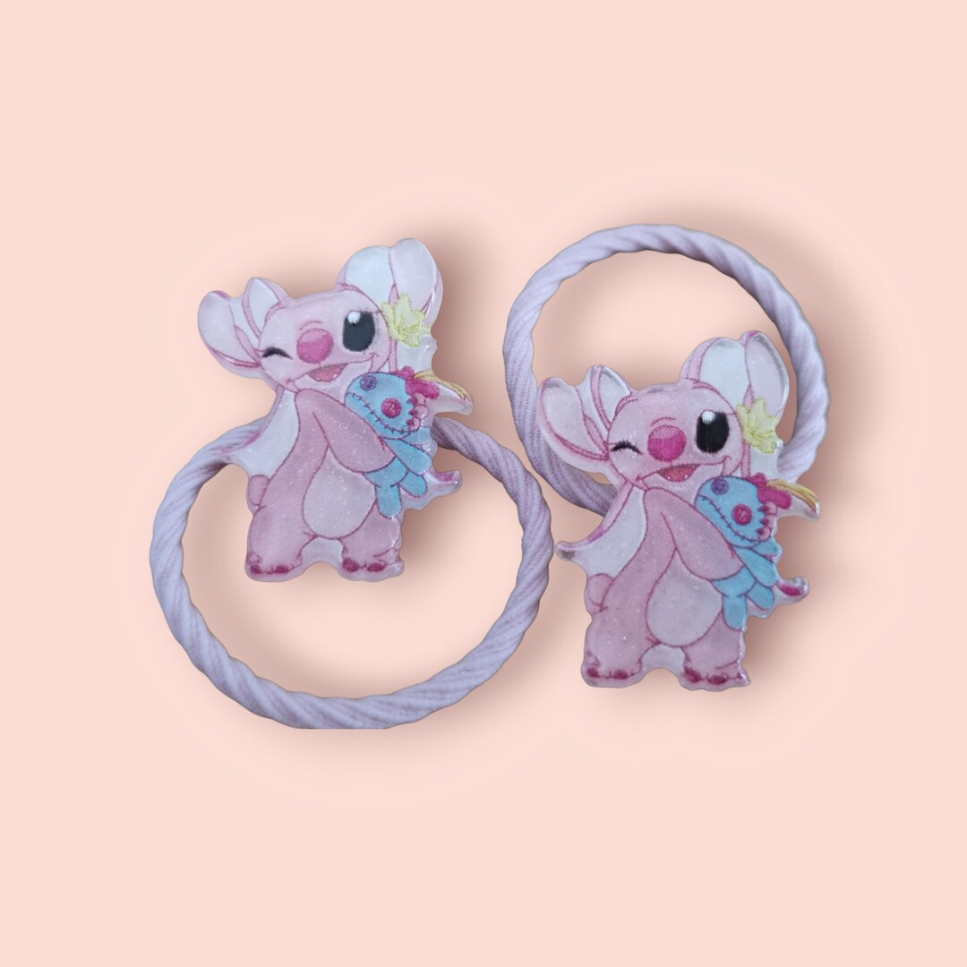 Stitch Inspired Hair Ties/bobbles, Stitch and Angel, Lola and Stitch ...
