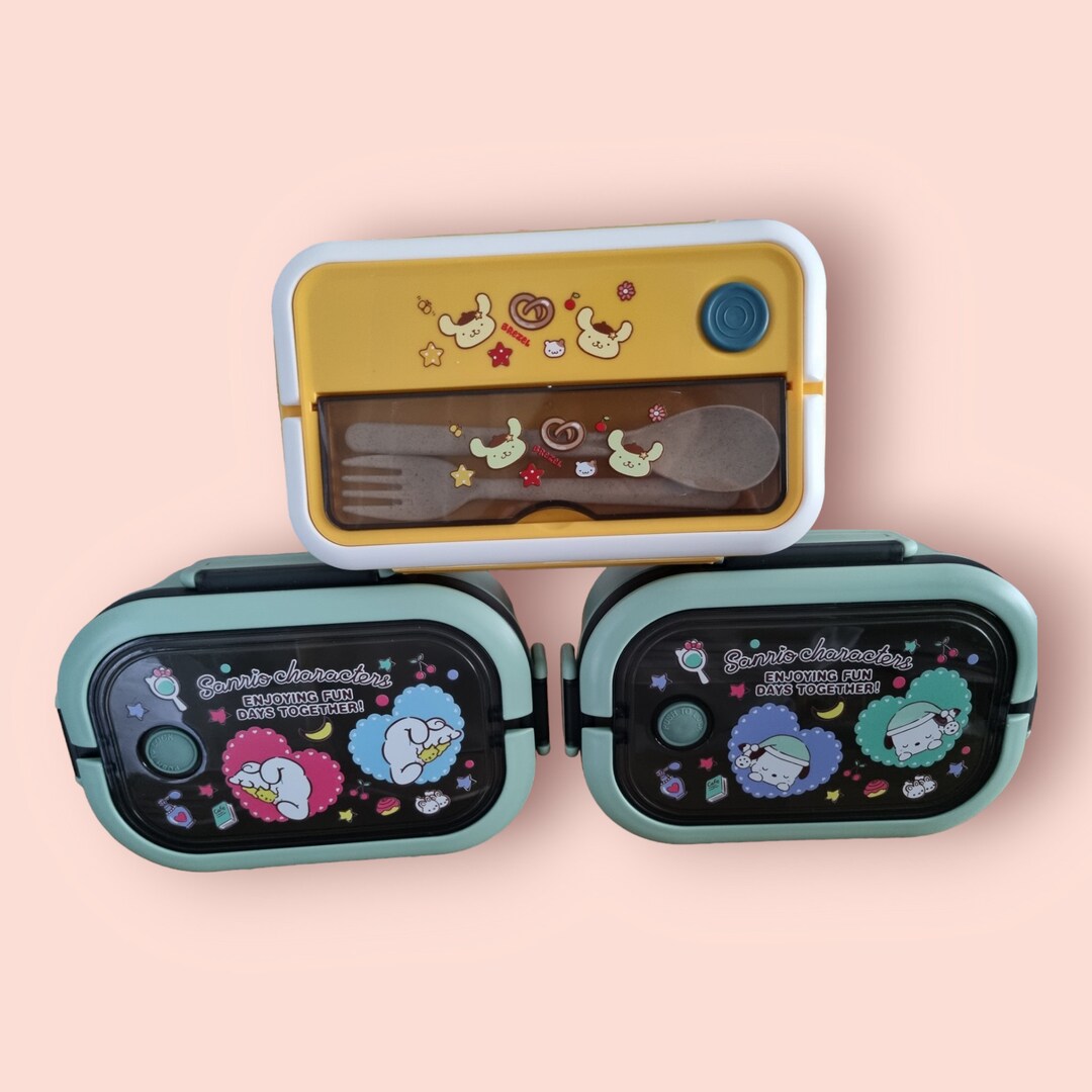 Lunchbox Boxes, Sanrio, Kawaii, Cinnamoroll, Cinna, Pompompurin, Pompom ...