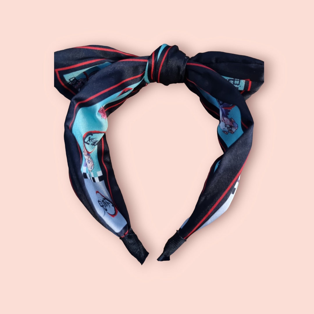 Demon Slayer Bow Headband, Anime, Hair Accessories, Demon Slayer Gift ...