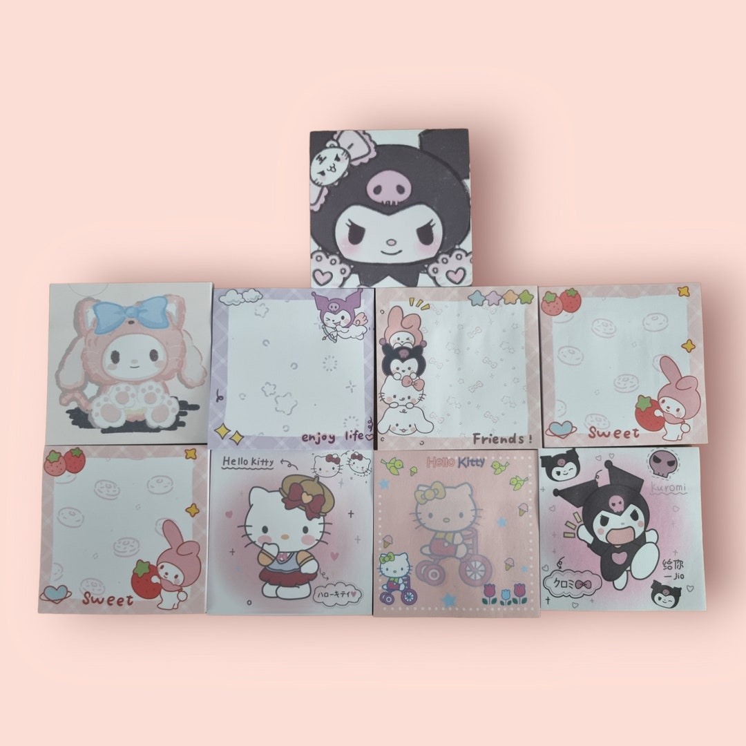 Kawaii, Sanrio, Sticky Notes, Sticky Pads, Stationery, Back to School ...
