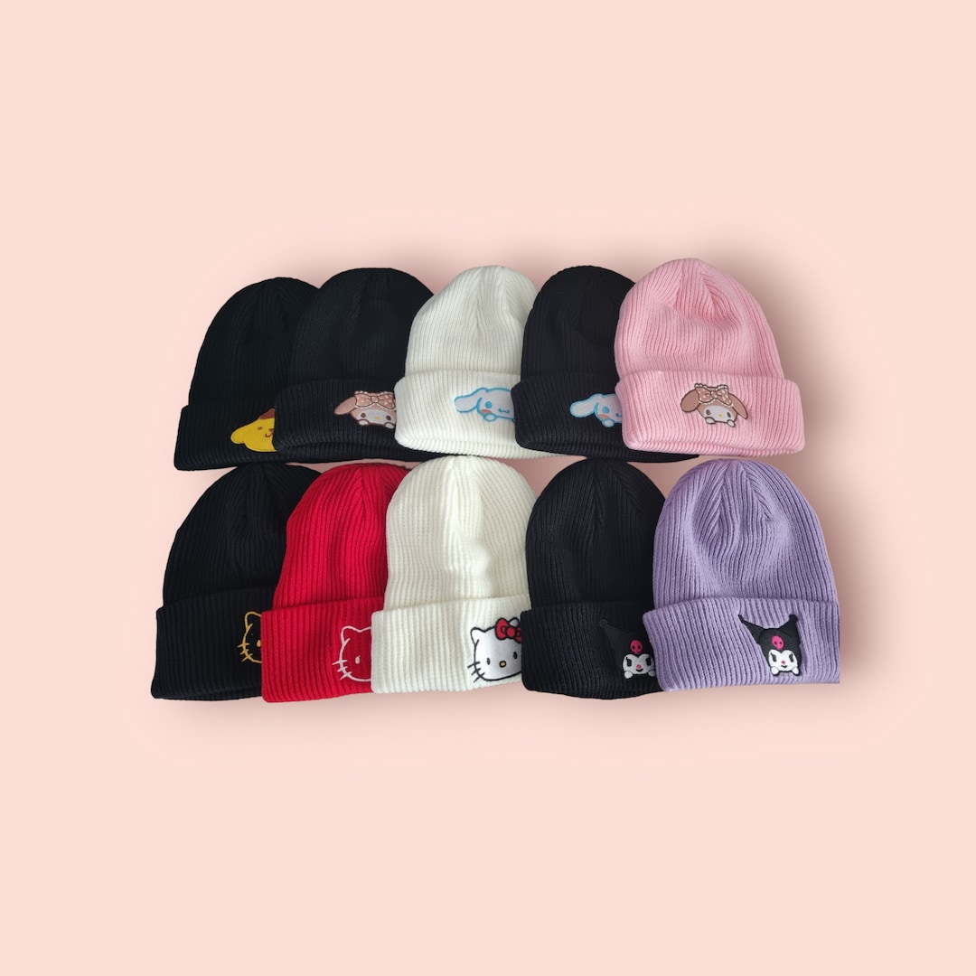 Beanies, Sanrio, Kawaii, Hello Kitty, My Melody, Pompompurin, Cinnamoroll, Kuromi, Adults ...