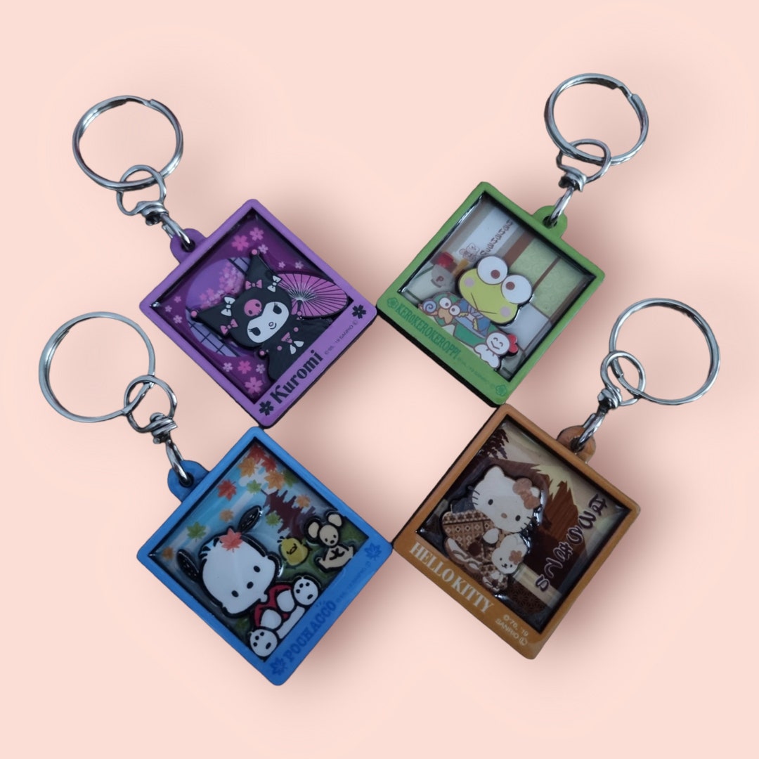 Sanrio Cute Keyrings, 3d.kuromi, Keroppi, Hello Kitty, Pochacco ...