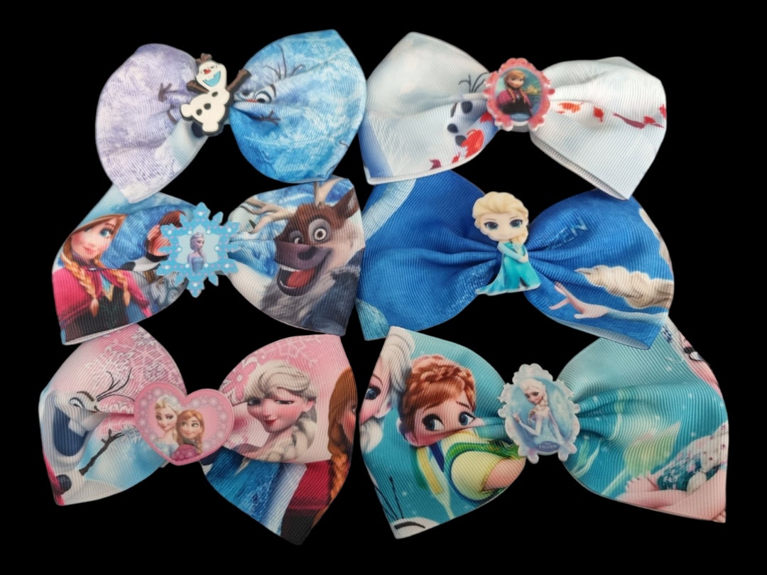 Frozen Bows, Elsa, Anna, Seen, Olaf, Big Bows - Etsy UK